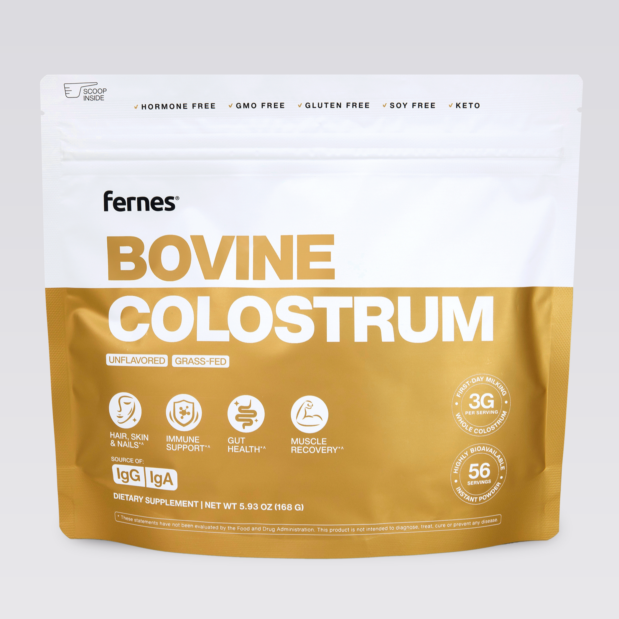 Fernes Colostrum - First Milking, Grass Fed Bovine Colostrum